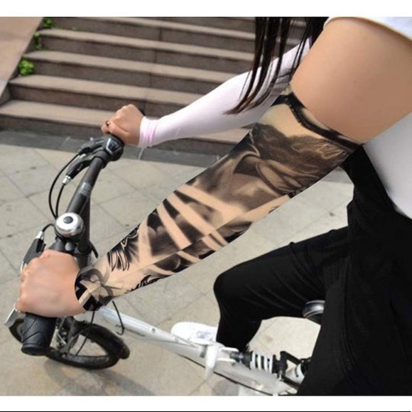 Accessories | 2pcs Temporary Tattoo Arm Sleeves Arts Fake Slip | Poshmark